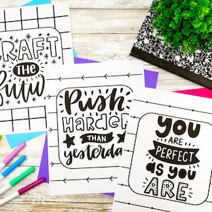 Testing Motivation Coloring Pages & Posters Test Prep Encouragement for ...