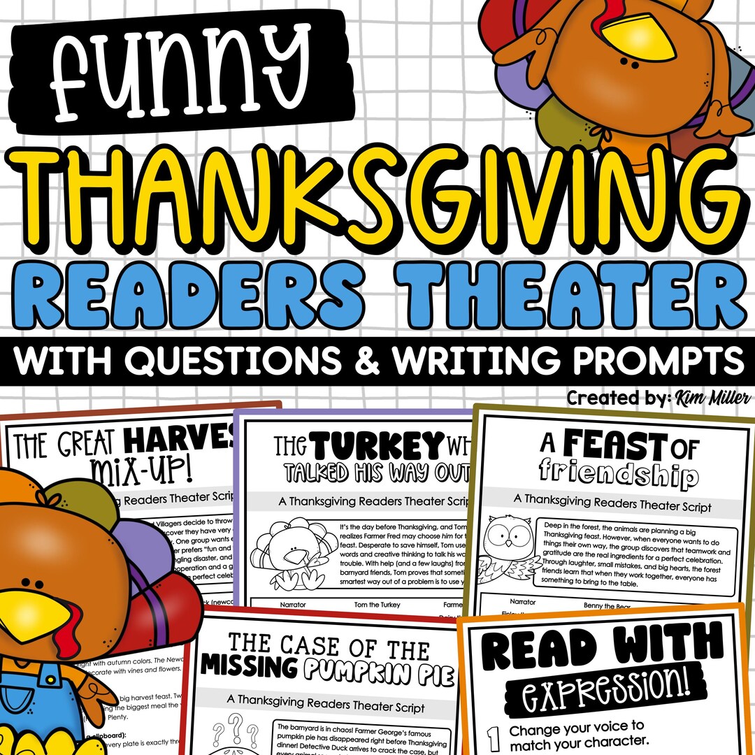 Thanksgiving Readers Theater Scripts, Thanksgiving Writing Prompts ...