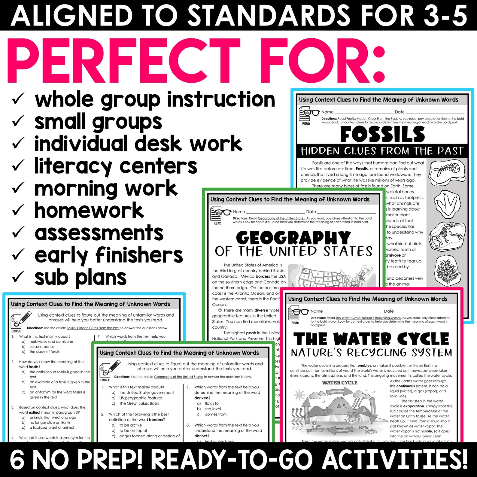 Context Clues Anchor Chart, Vocabulary Worksheets, Reading ...