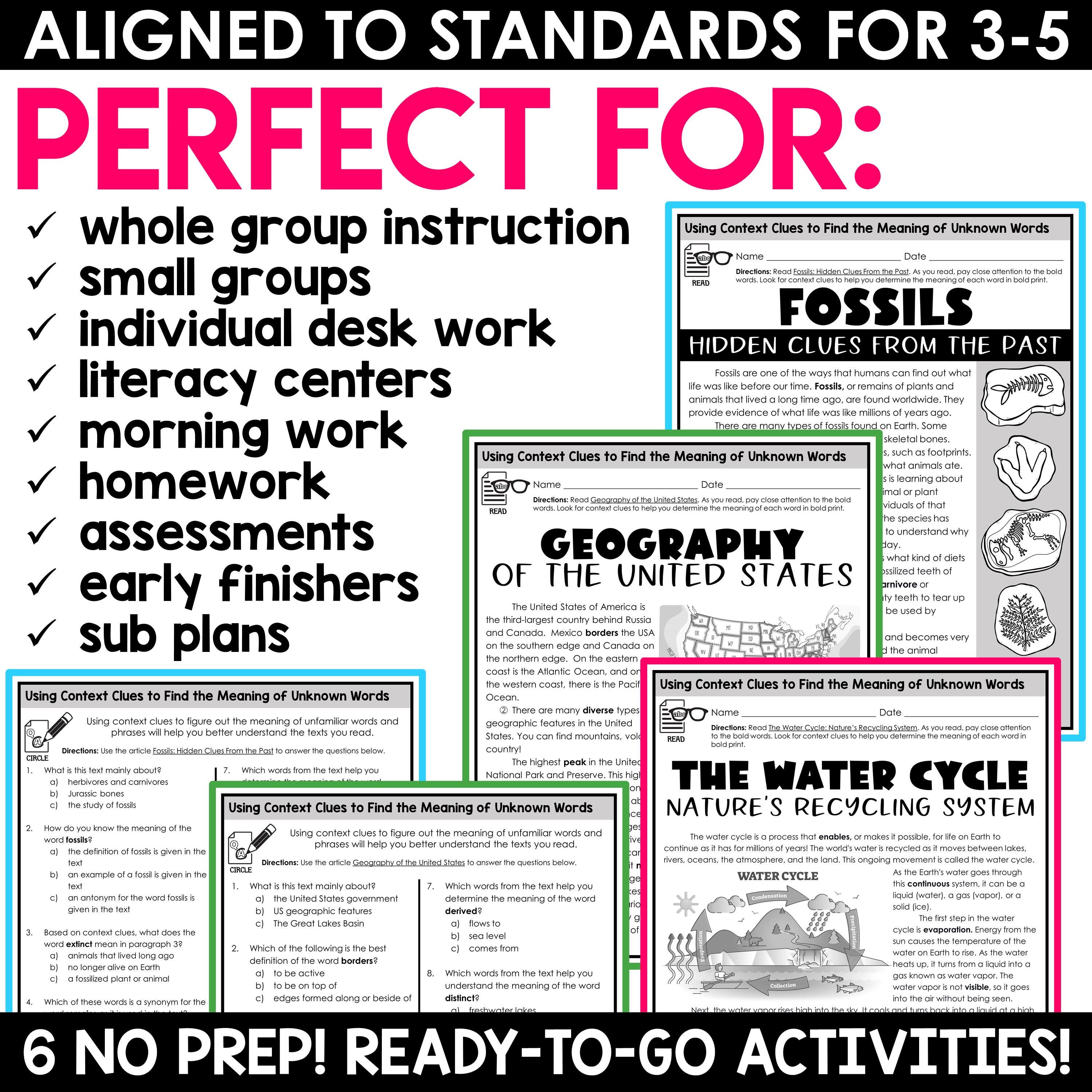 Context Clues Anchor Chart, Vocabulary Worksheets, Reading ...