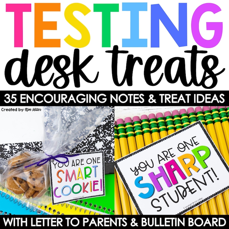 Testing Treat Tags for Teachers Motivational Candy Tags and ...