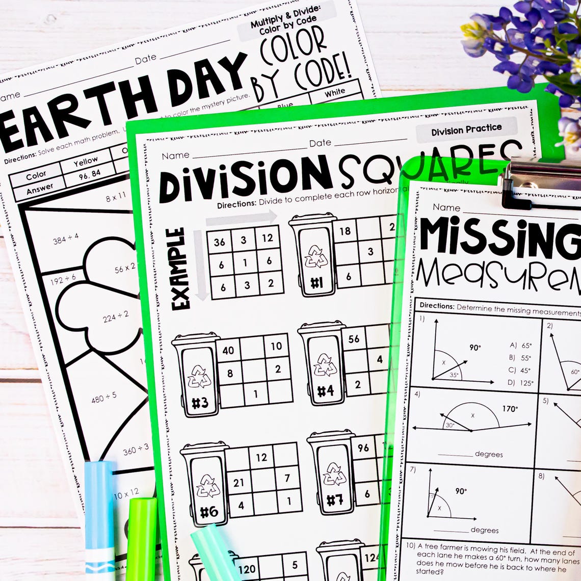 Earth Day Activities Math Reading Writing Worksheets Printables, No ...