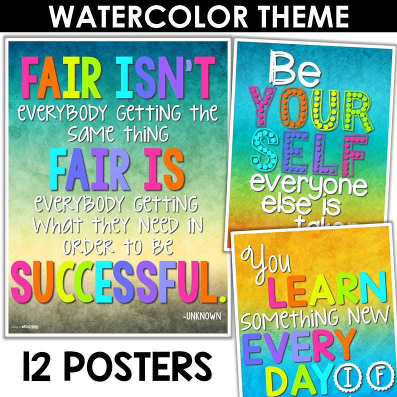 Motivational Growth Mindset Posters for Classroom Teachers, Inspiring ...