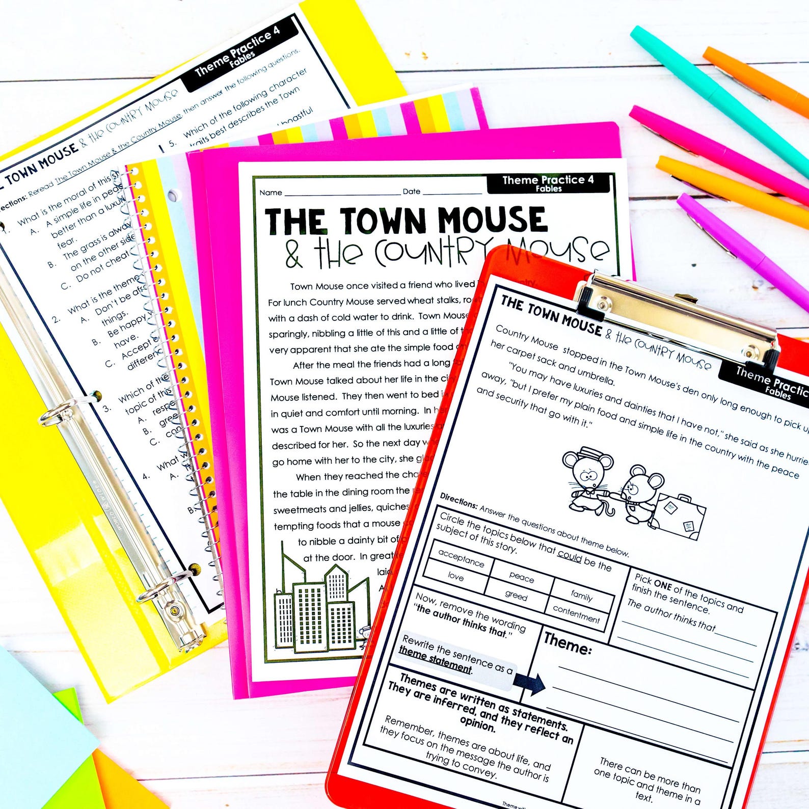 Aesop's Fables Curriculum, Teaching Theme With Aesop's Fables ...