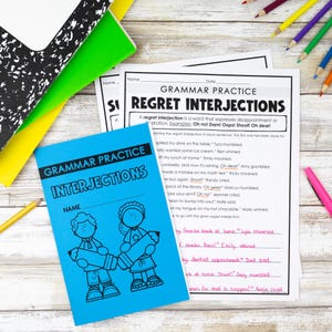 Parts of Speech Posters for Classroom Elementary, Grammar Worksheets ...
