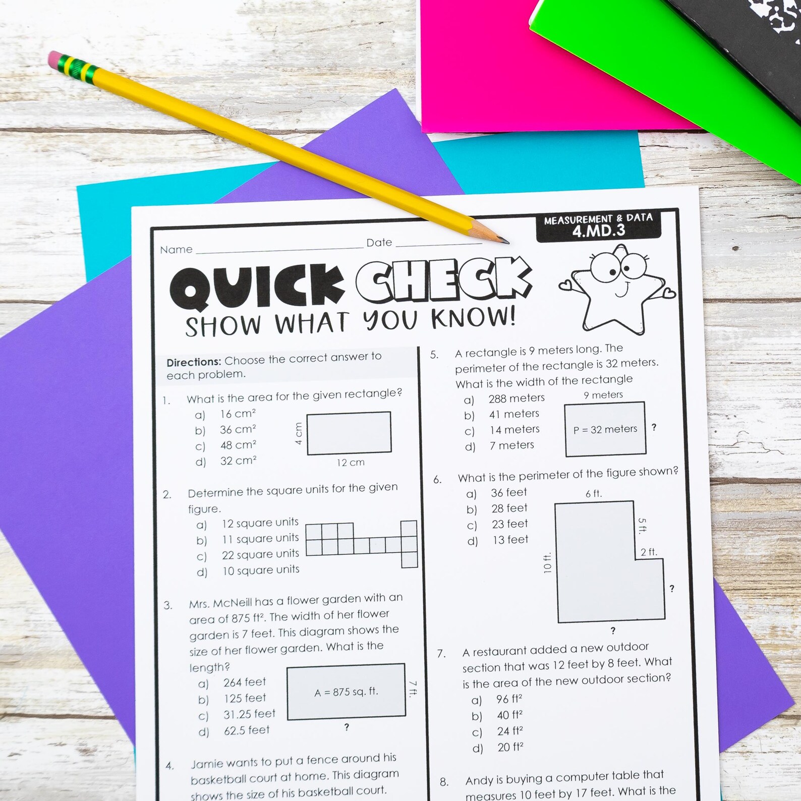 4th Grade Math Worksheet, 4th Grade Math Printable, Fourth Grade Math ...