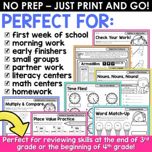 Back to School Activities for Teachers 4th Grade | First Week of School ...