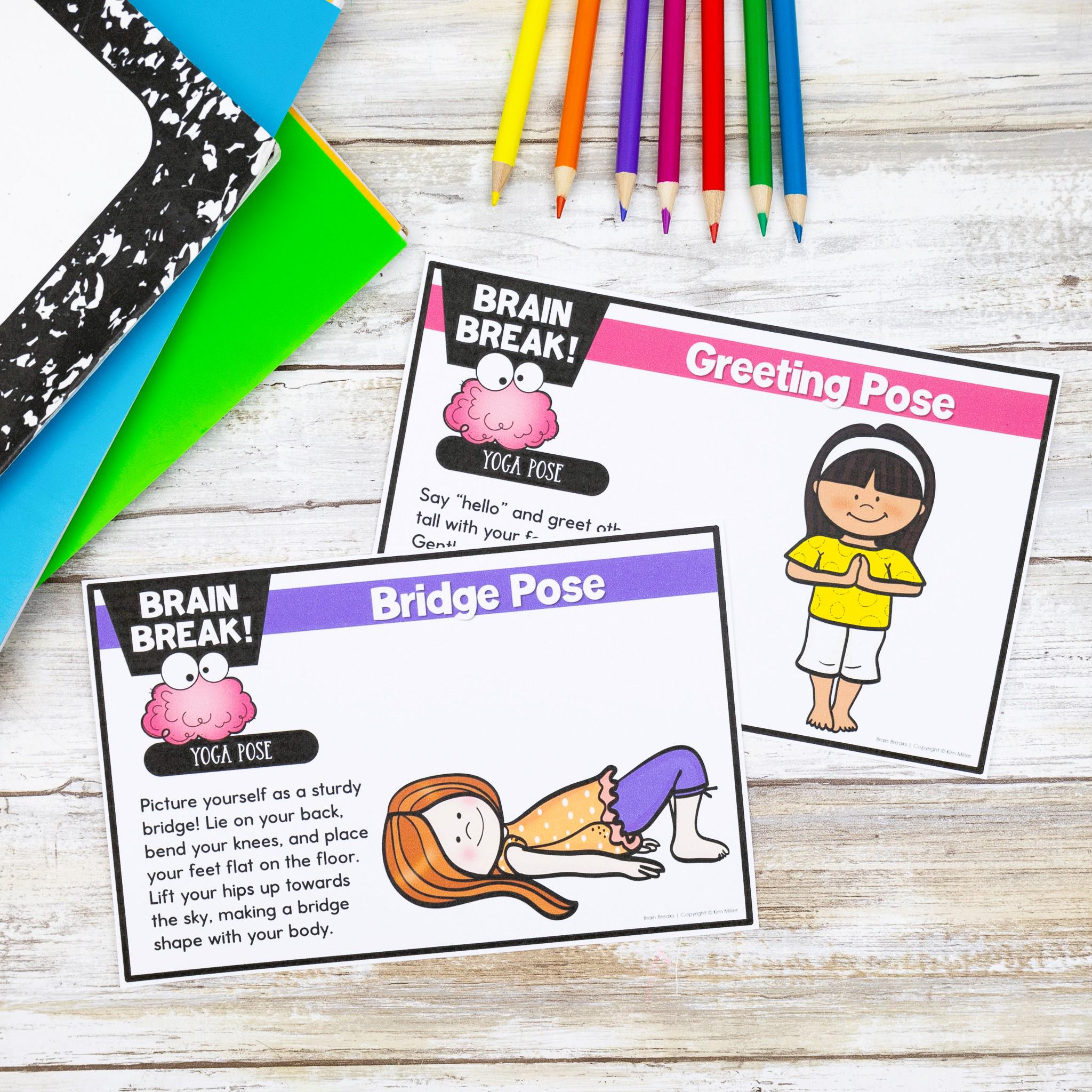 Mindfulness Activities for Kids | Kids Yoga Pose Cards | Brain Breaks ...