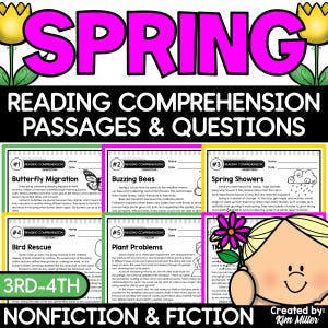 Spring Reading Activity | Comprehension Worksheets & Passages With ...