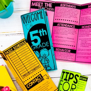 Welcome Back to School EDITABLE Letter Brochure Meet the Teacher ...