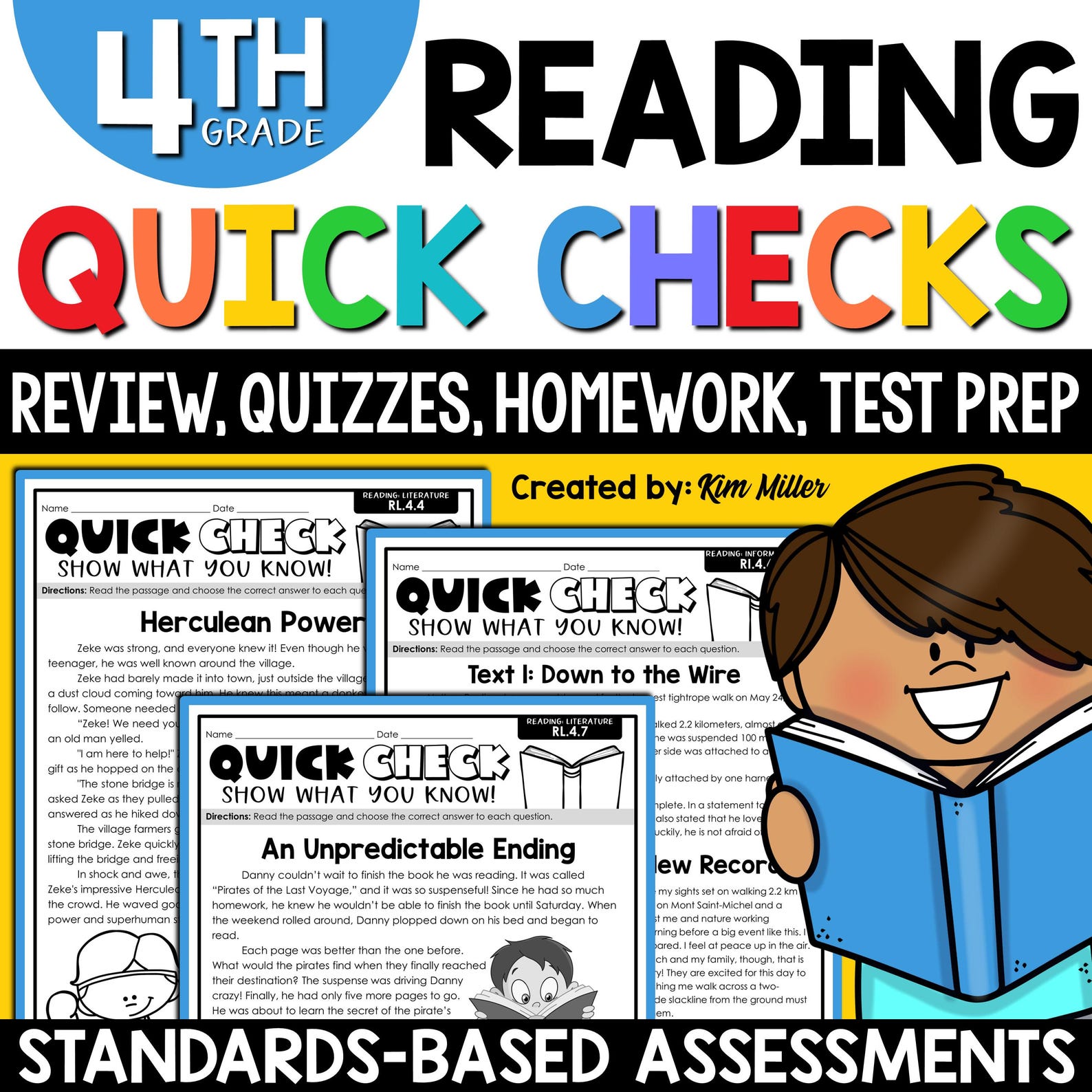4th Grade Reading Comprehension Passages & Questions, 4th Grade Reading ...