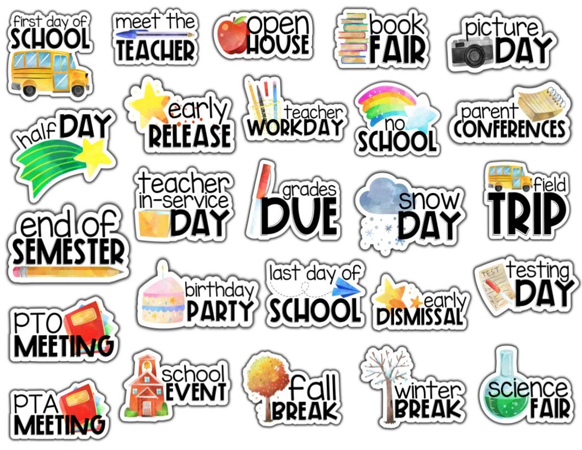 Digital Stickers for Teachers | Digital Stickers for Teacher Planner ...