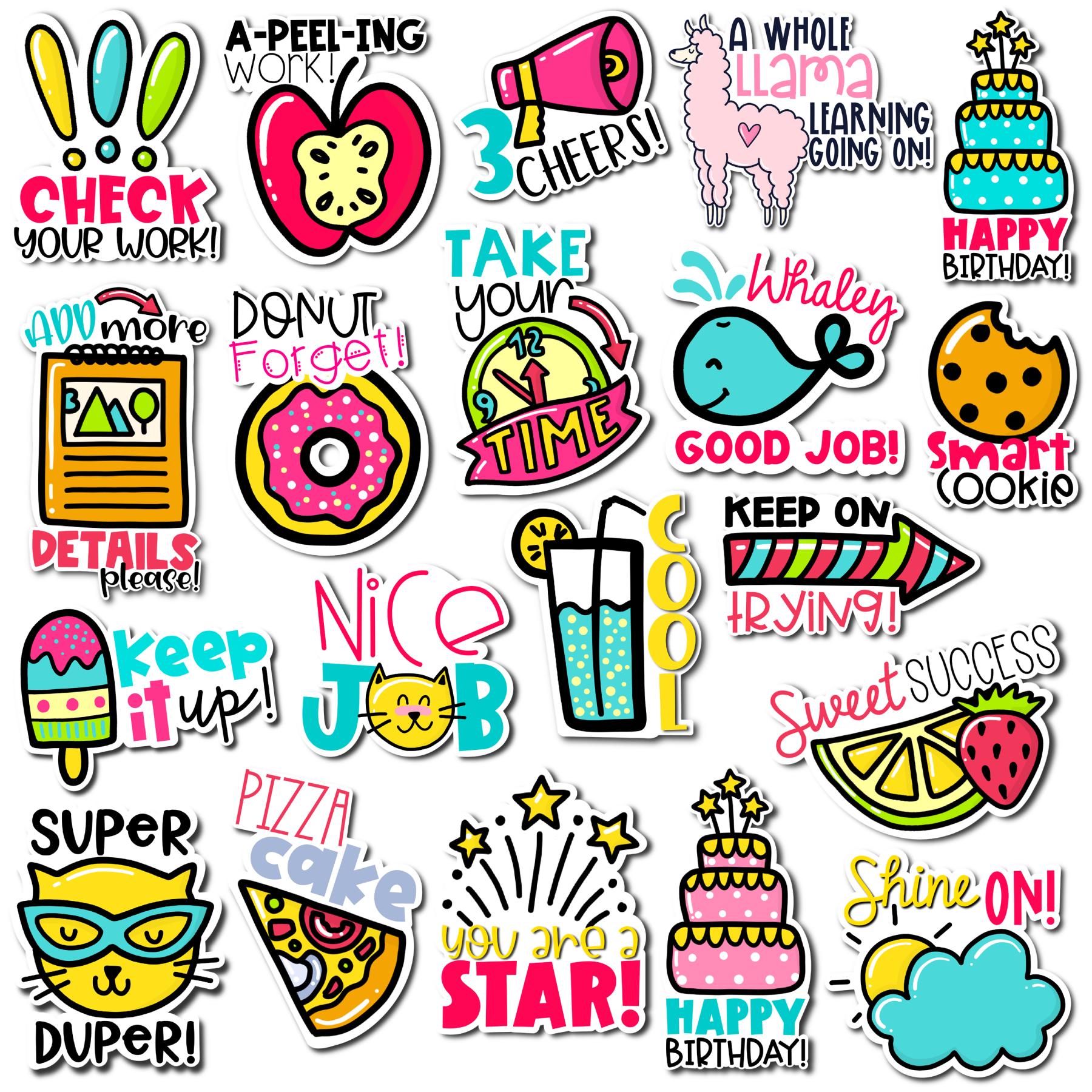Digital Stickers for Teachers Digital Stickers for Student Work School ...