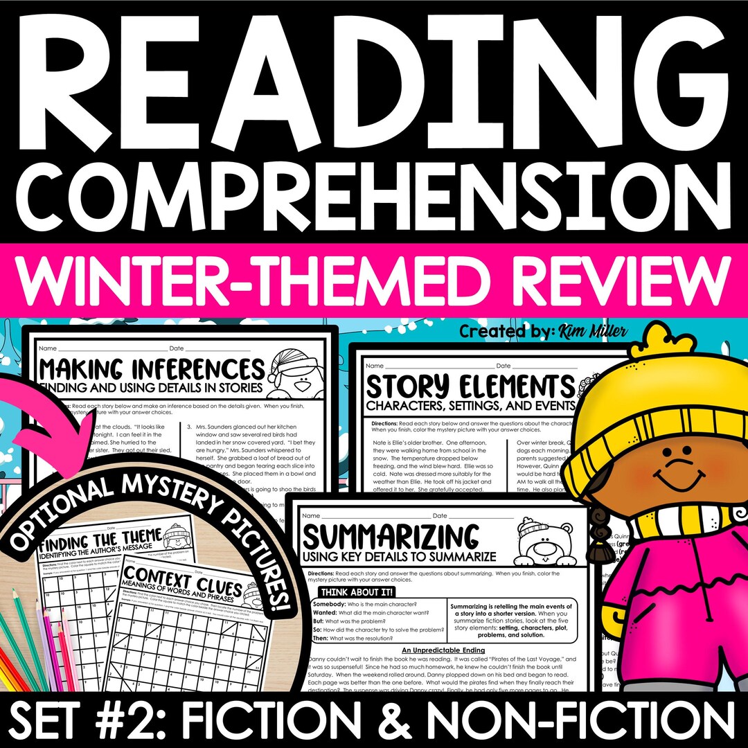 Winter Activities Reading Comprehension Passages and Questions for 4th ...