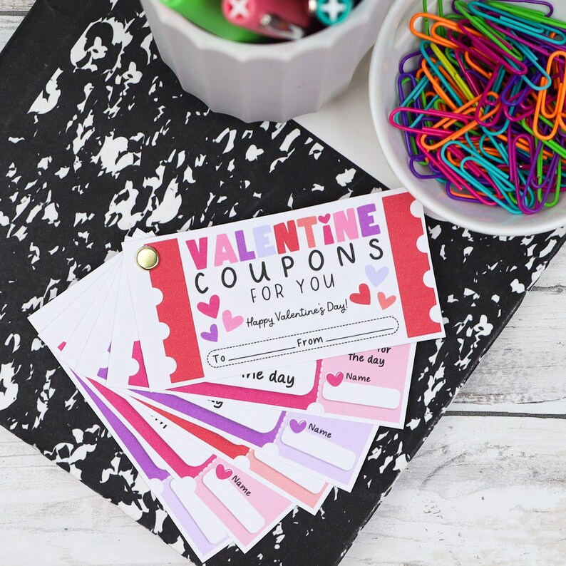 Valentine's Day Cards Printable Coupons for Kids, Valentines From ...