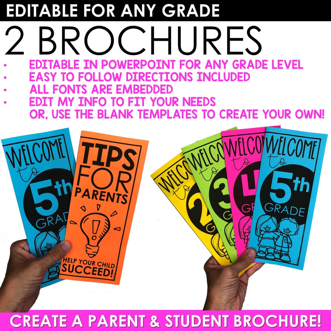 Welcome Back to School EDITABLE Letter Brochure Meet the Teacher ...