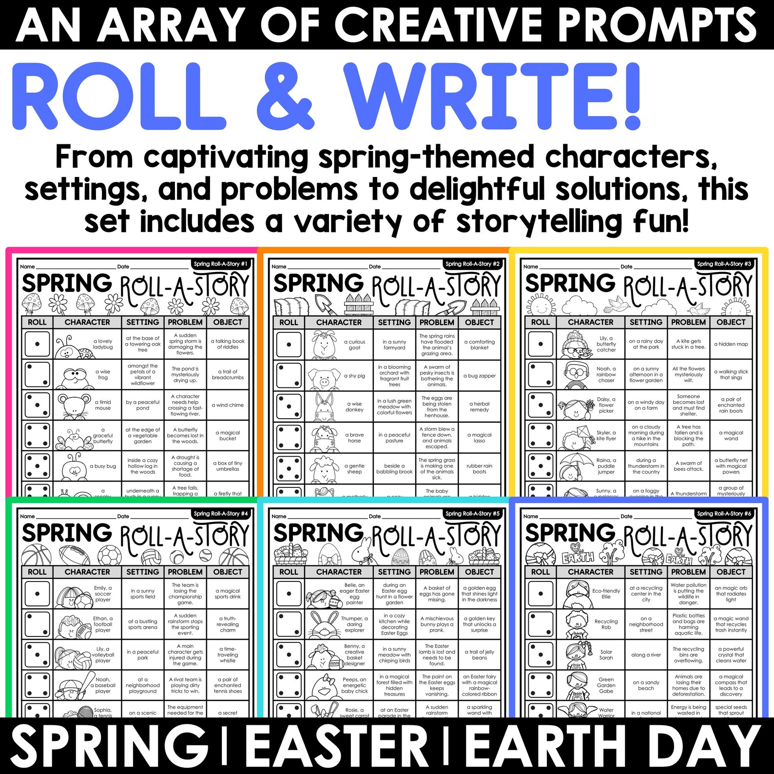 Spring Writing Prompts for Kids Creative Writing Prompts Worksheets ...