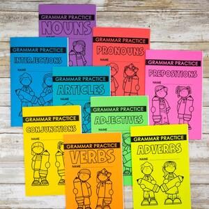 Parts of Speech Printable Worksheets, English Grammar Printable ...