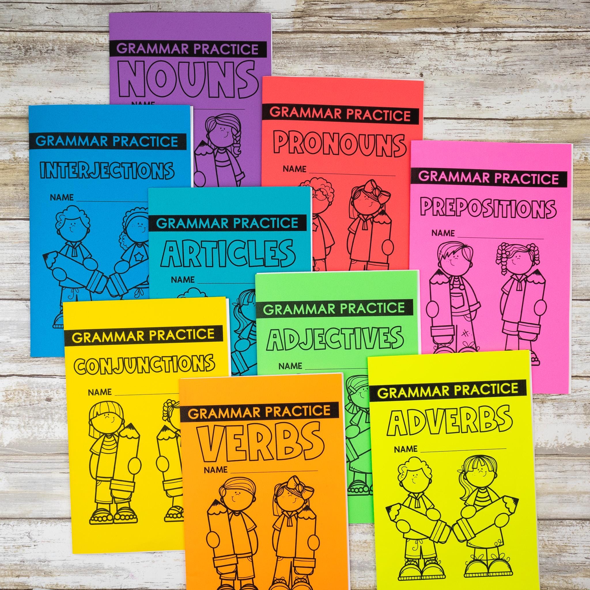 Parts of Speech Printable Worksheets, English Grammar Printable ...