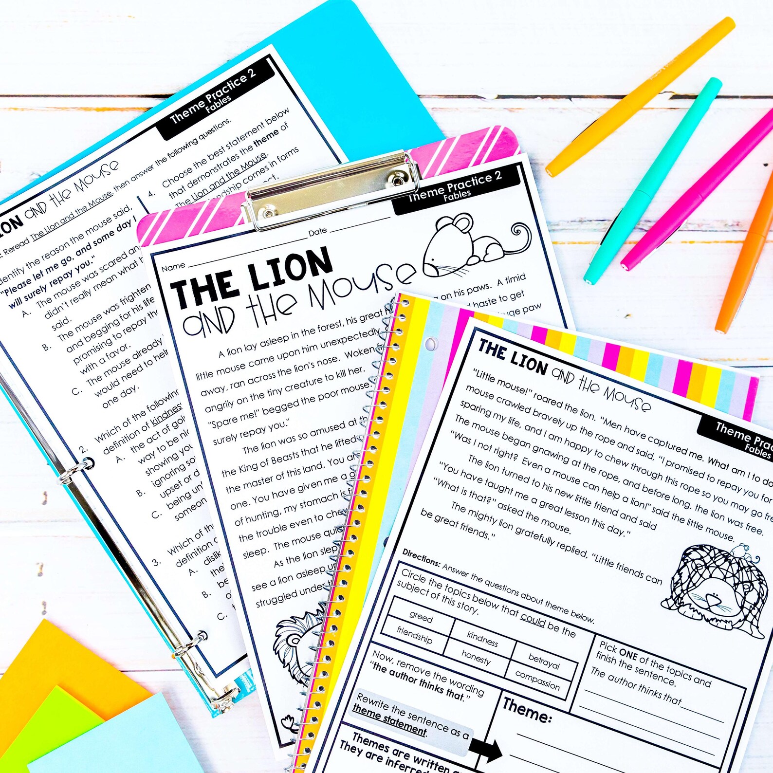 Aesop's Fables Curriculum, Teaching Theme With Aesop's Fables ...