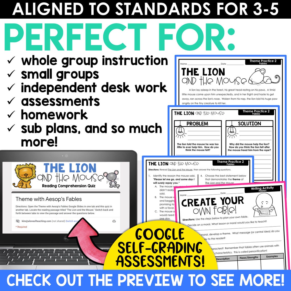 Aesop's Fables Curriculum, Teaching Theme With Aesop's Fables ...