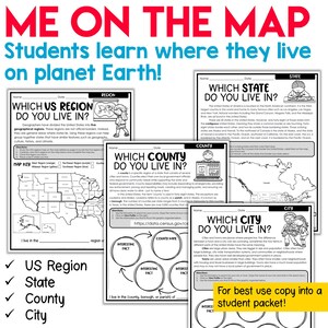 Map Skills US Geography Worksheet | Maps and Globes | Continents and ...