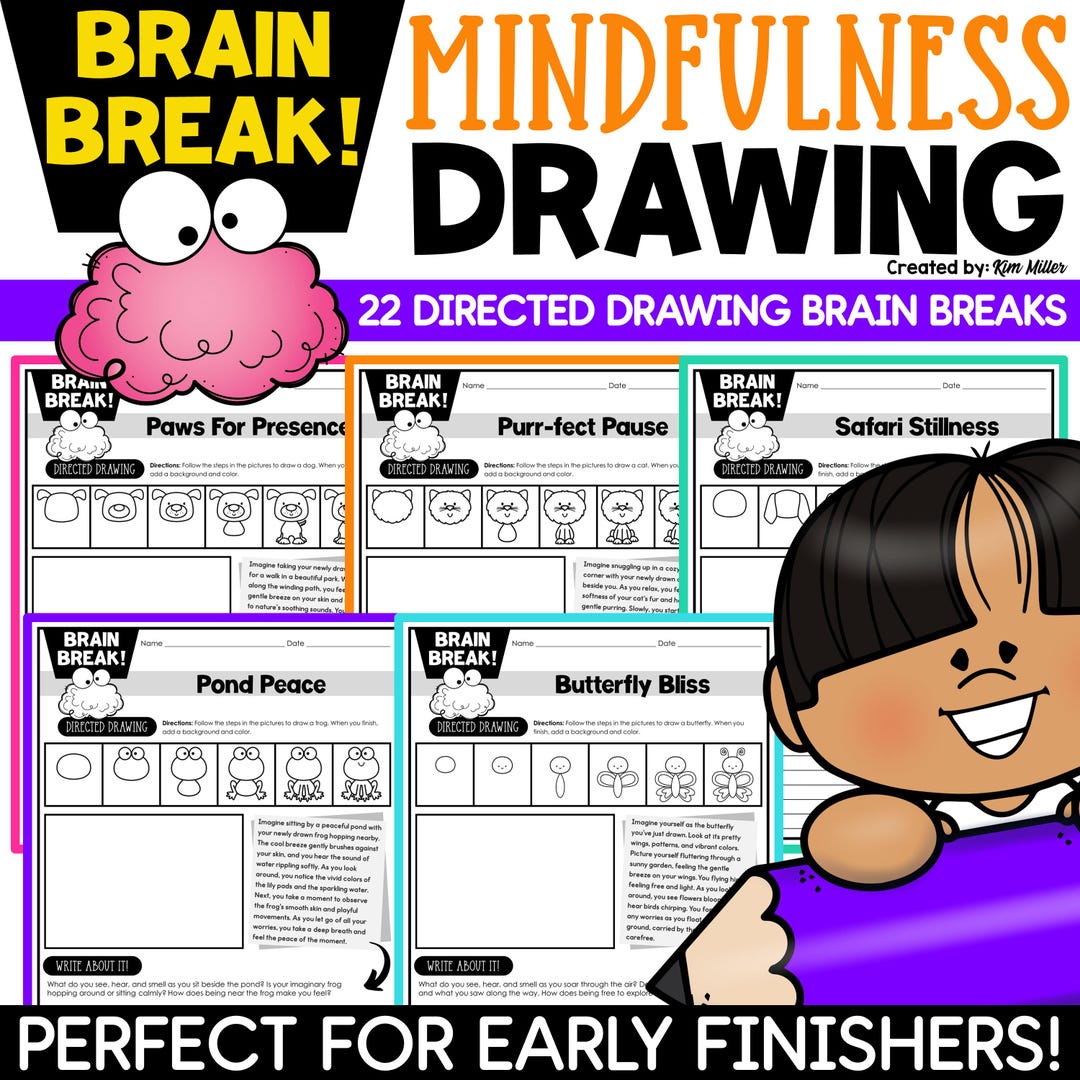 Mindfulness Activities for Kids | Directed Drawing | Brain Breaks ...