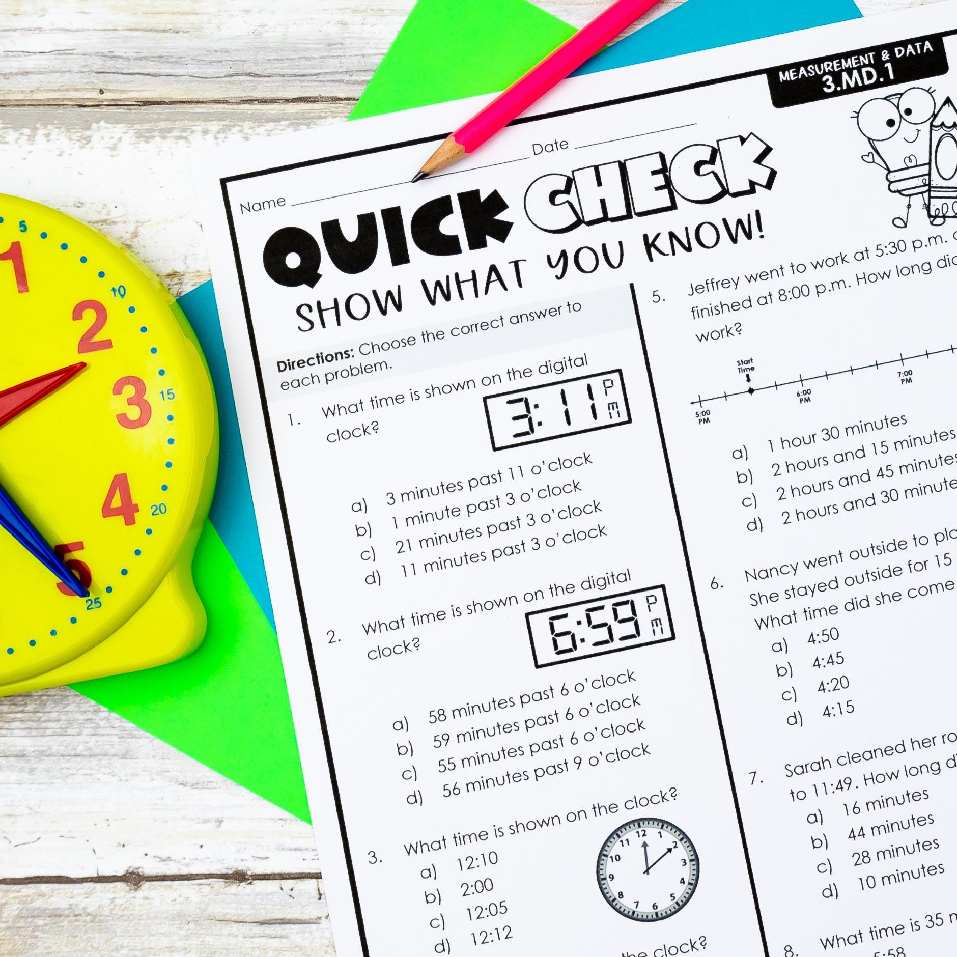 3rd Grade Math Worksheet, 3rd Grade Math Printable, Third Grade Math ...