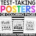 Testing Motivation Coloring Pages & Posters Test Prep Encouragement for ...