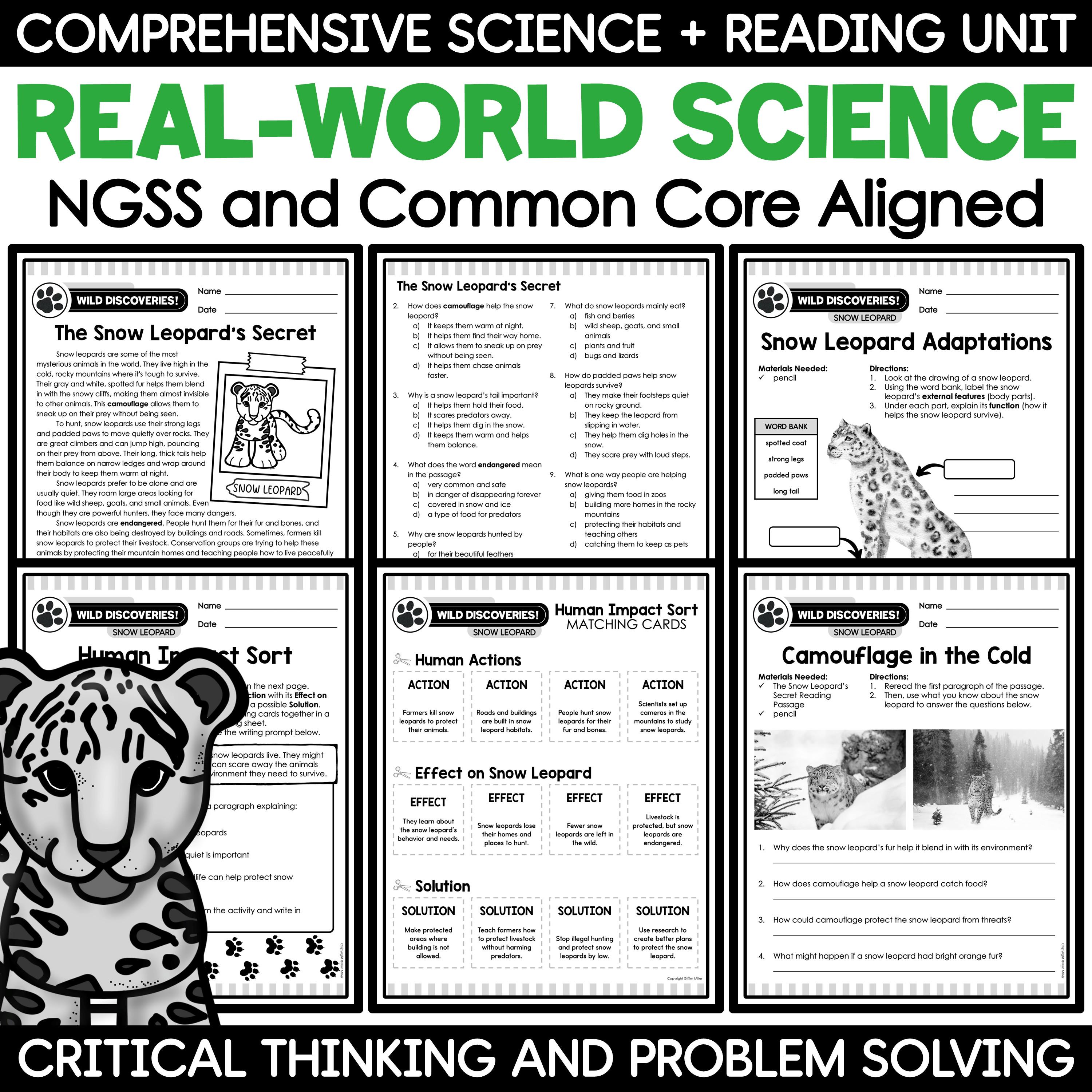 4th Grade Science Unit Animal Adaptations, Animal Structures and ...