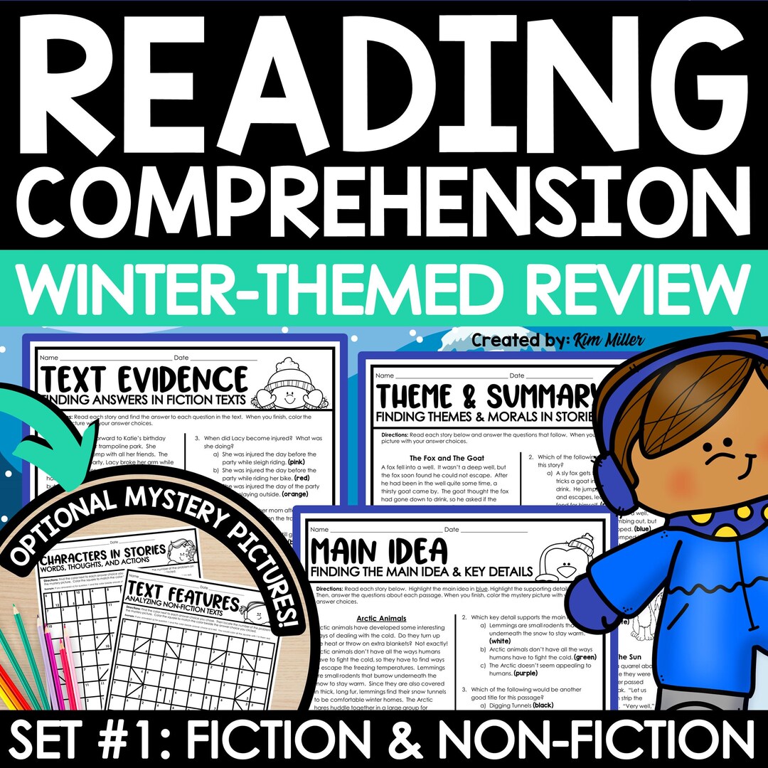 Winter Activities Reading Comprehension Passages and Questions for 3rd ...