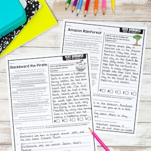 RACES Writing Strategy Anchor Chart Text Evidence Worksheets Reading ...