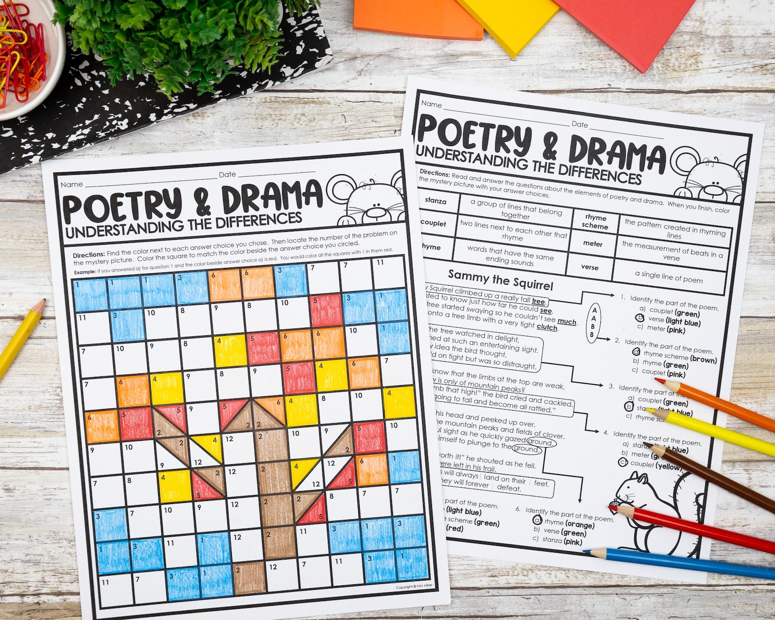 Fall Autumn Reading Comprehension Passages Worksheets Printables 4th ...