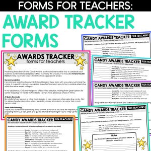 End of Year Candy Awards Ceremony, Editable Candy Bar Awards for ...