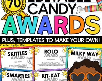 Funny Editable Teacher Awards Certificates, Canva Template, Printable ...