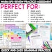 Parts of Speech Posters for Classroom Elementary, Grammar Worksheets ...