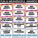 End of Year Awards Ceremony, Editable Superlative Awards for Teachers ...