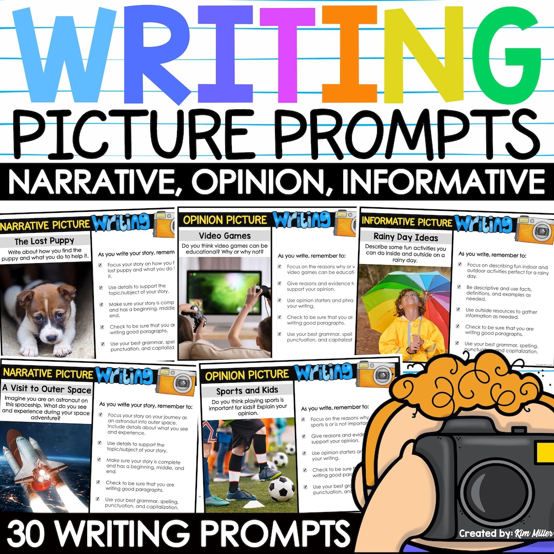 Picture Writing Prompts for Kids Creative Writing Prompts Worksheets ...