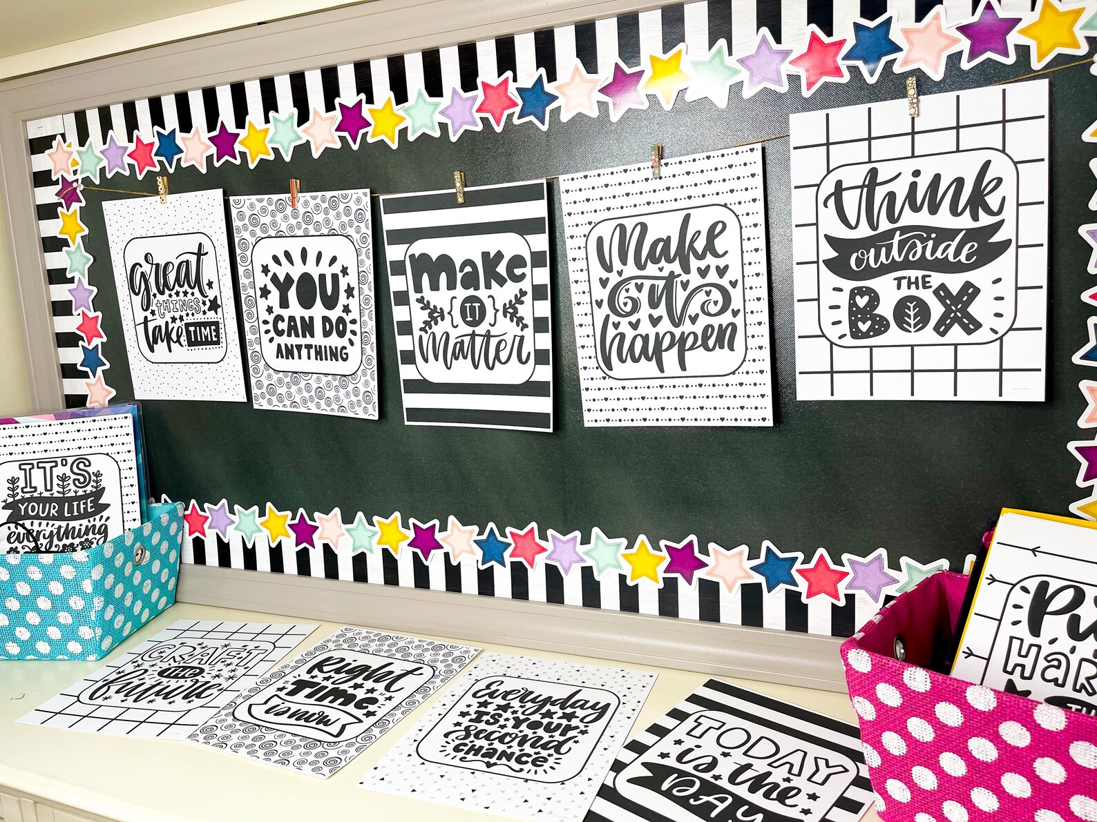 Testing Motivation Coloring Pages & Posters Test Prep Encouragement for ...