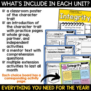 Character Education Social Emotional Learning Activities SEL Social ...