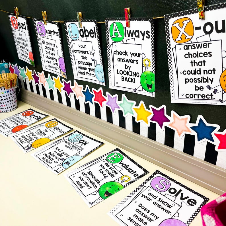 Test Taking Strategies Posters Printable | Motivational Testing ...