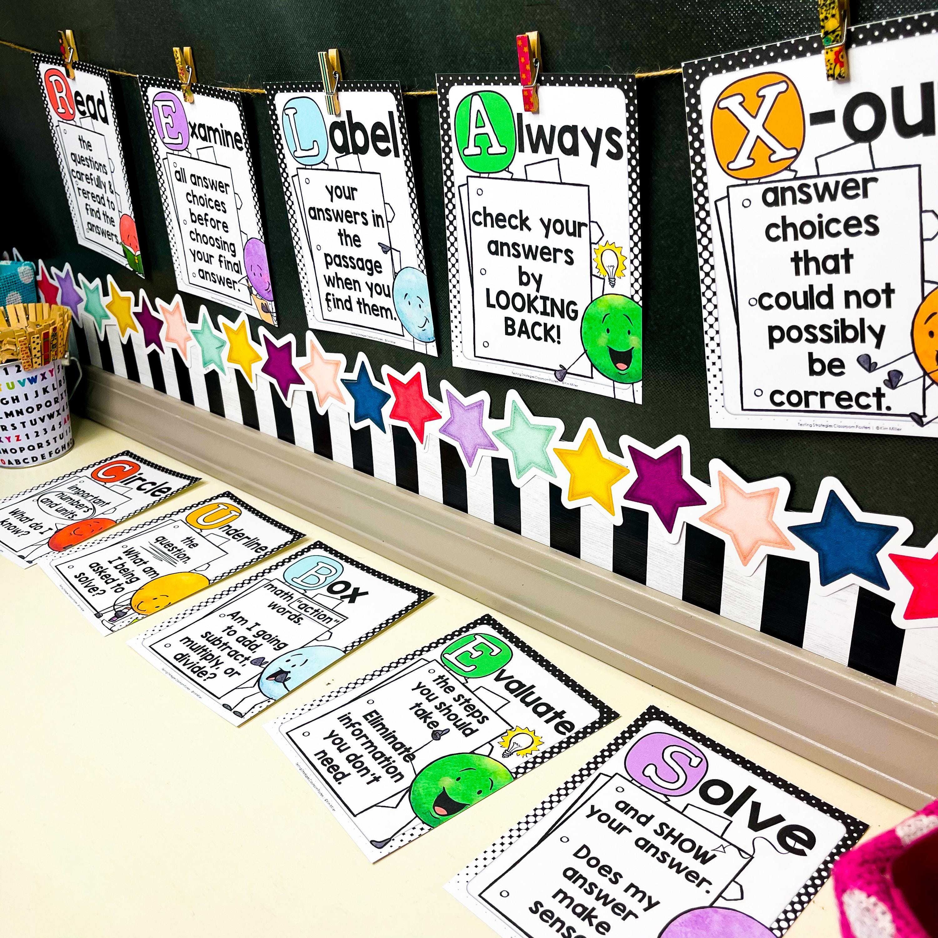 Test Taking Strategies Posters Printable | Motivational Testing ...