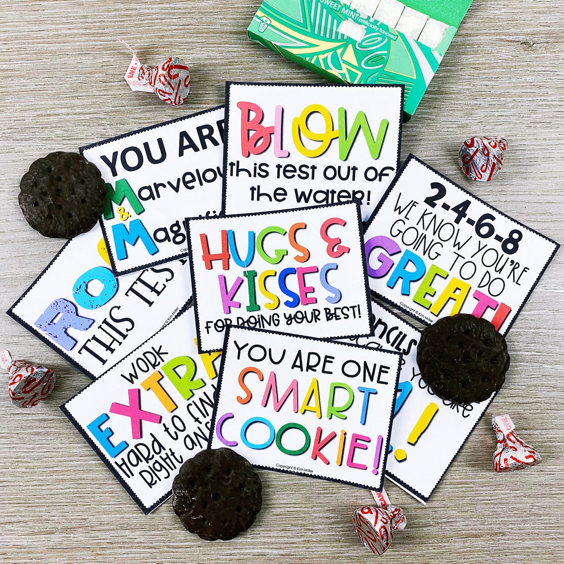 Testing Treat Tags for Teachers Motivational Candy Tags and ...