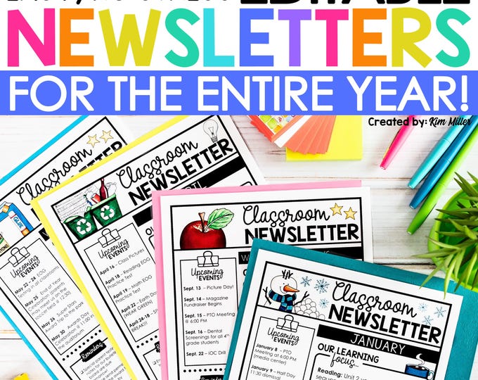 February Newsletter, Classroom Newsletter Printable, Valentines ...