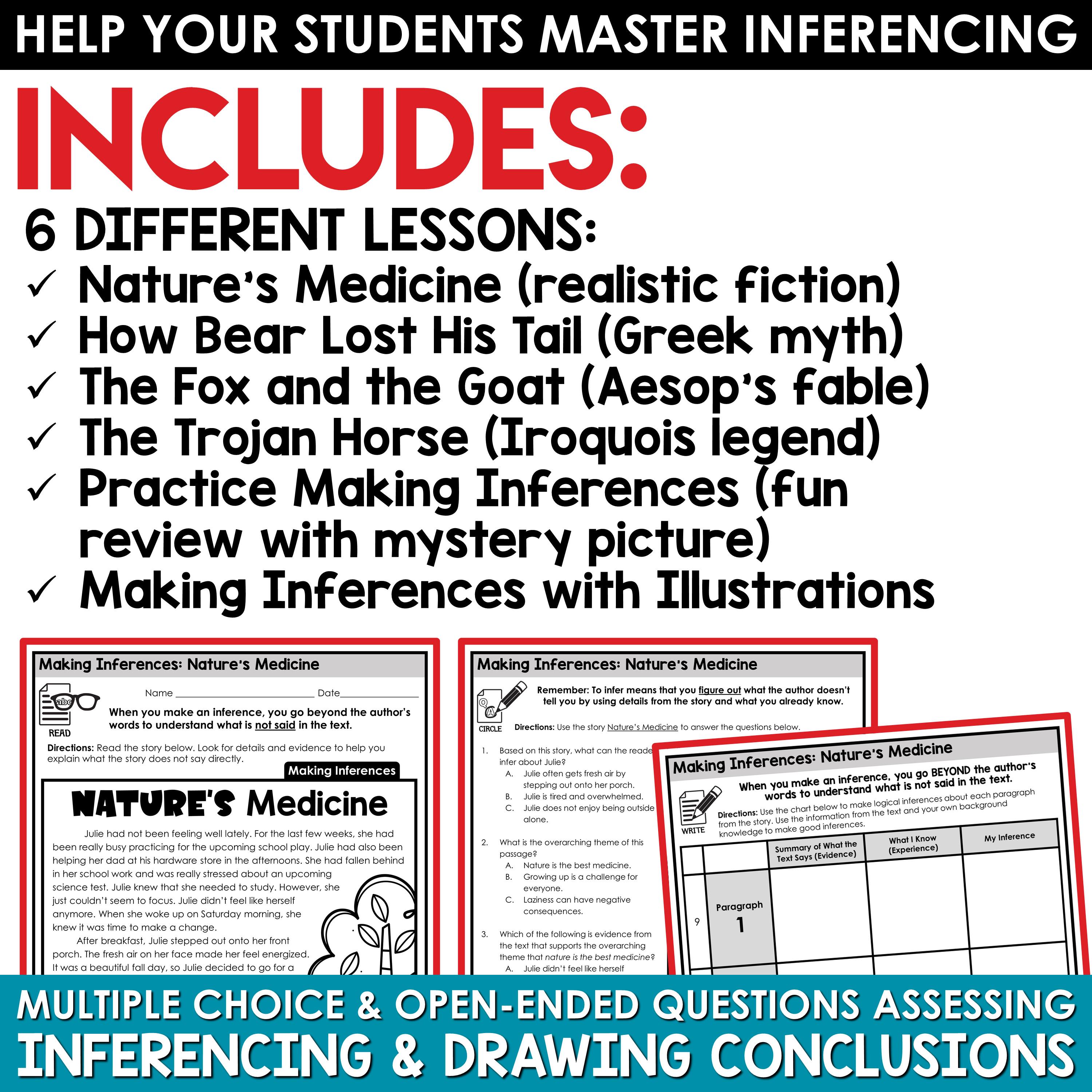 Making Inferences Drawing Conclusions Printable Worksheets, Inference ...