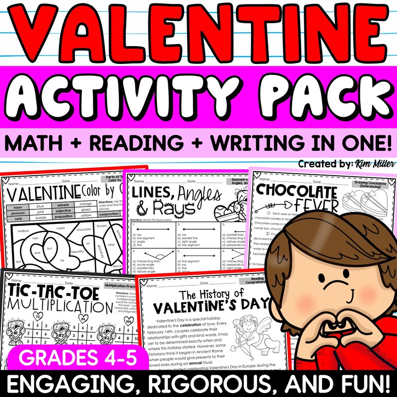 5th Grade Valentine Cards - Etsy