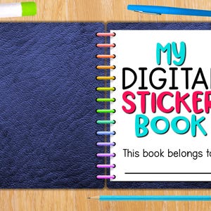 Digital Sticker Book for Kids, Motivational Digital Stickers, Digital ...