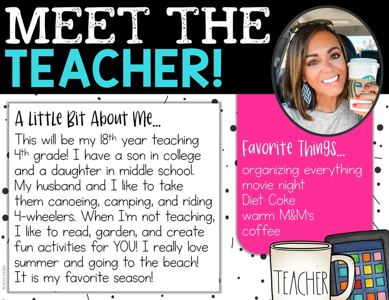 Back to School Slides Templates EDITABLE | Meet the Teacher Slideshow ...