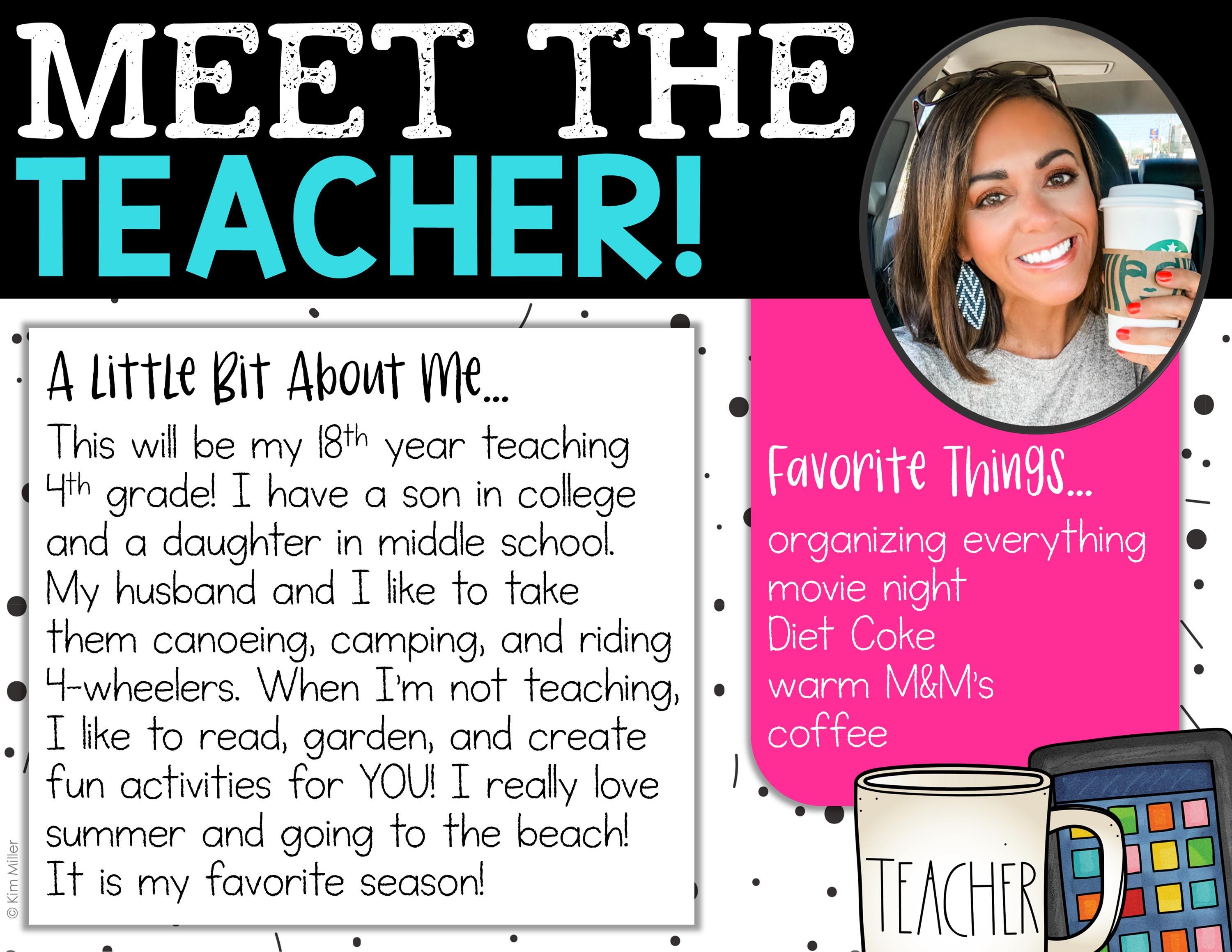 Back to School Slides Templates EDITABLE | Meet the Teacher Slideshow ...