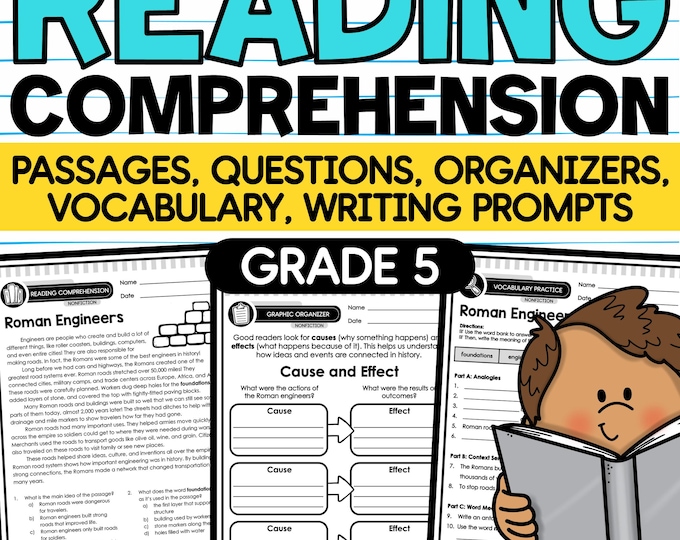 5th Grade Reading Comprehension Worksheet Printable Reading Passage ...